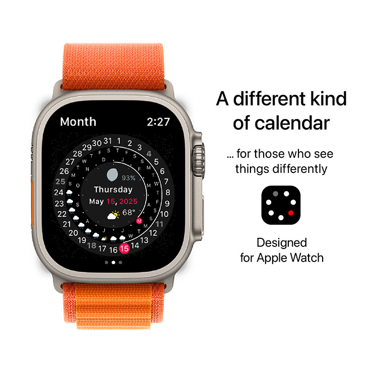 Apple Watch calendar clock