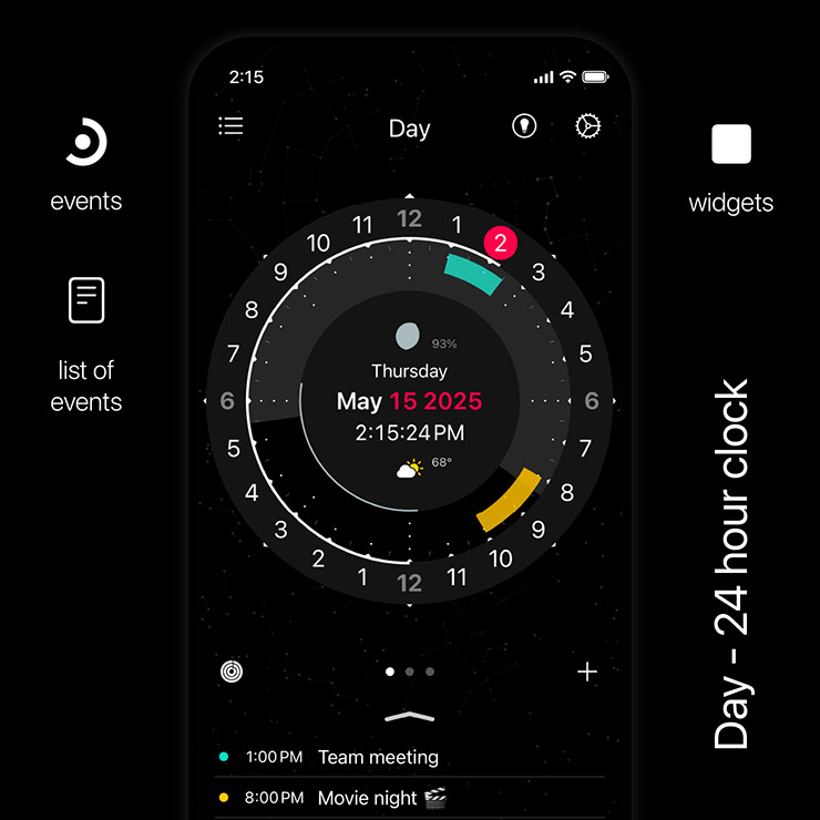 Circular calendar App
