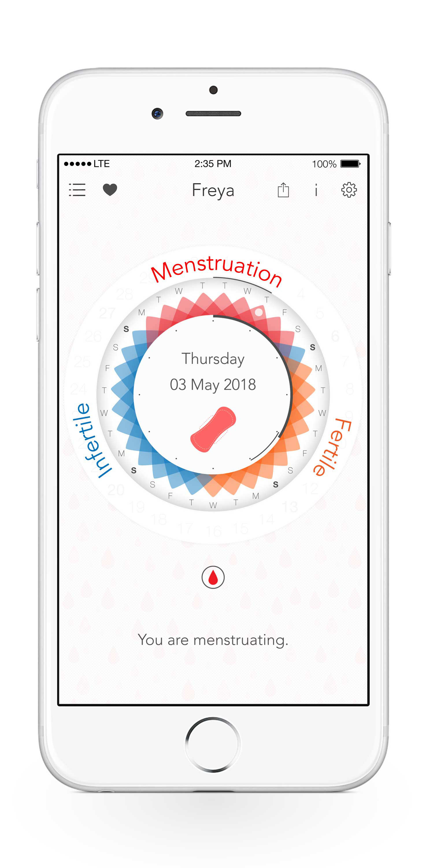 Women's Fertility Cycle Calendar - Freya