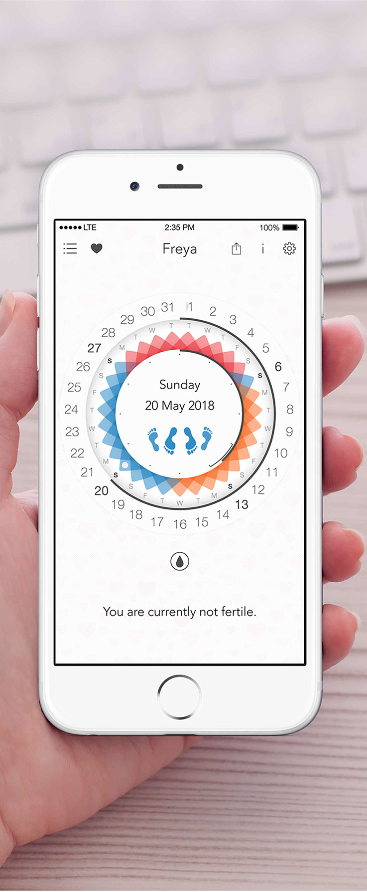 Women's Fertility Cycle Calendar - Freya